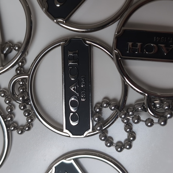 Coach | Accessories | Coach Logo 75 Round Metal Hang Tag W Detachable ...